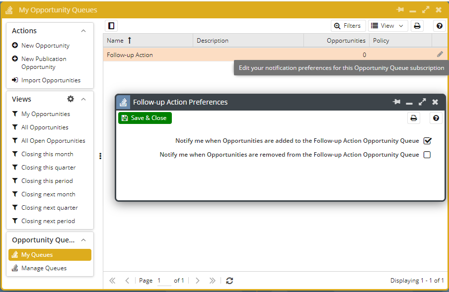 Queues | Workbooks CRM Support